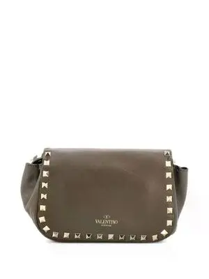 Valentino Garavani Rockstud Flip Lock Flap Bag - Green