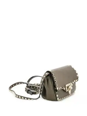 Valentino Garavani Rockstud Flip Lock Flap Bag - Green