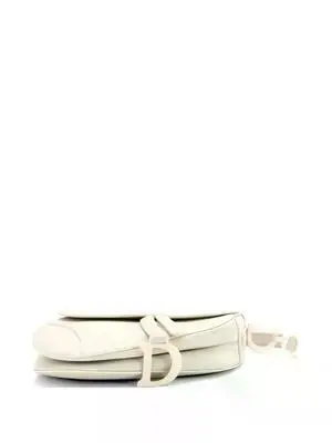 Dior Ultra Matte Saddle Shoulder Bag Leather Medium - White