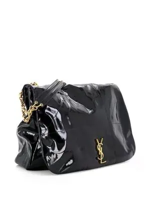 Saint Laurent Jamie 4.3 Quilted Patent Large Shoulder Bag - Black
