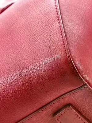 Givenchy Antigona Glazed Leather Medium Satchel - Red
