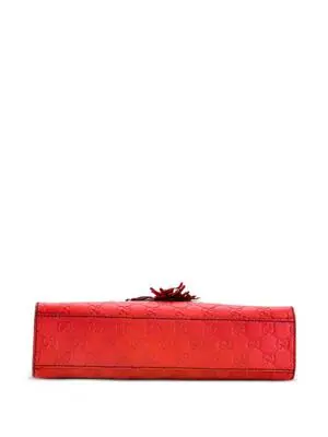 Gucci Emily Chain Flap Bag Sisma Leather Medium - Red
