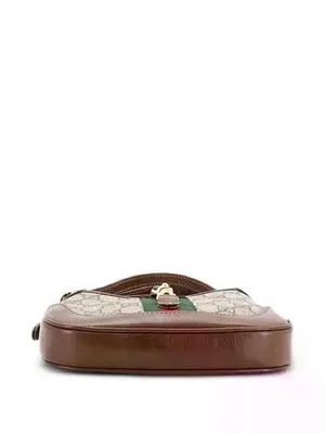 Gucci Jackie 1961 Gg Coated Canvas Mini Hobo Bag - Brown