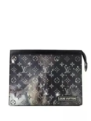 LOUIS VUITTON Pochette Voyage Limited Edition Monogram Galaxy Canvas Mm - Black