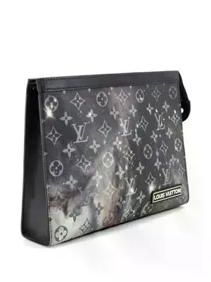 LOUIS VUITTON Pochette Voyage Limited Edition Monogram Galaxy Canvas Mm - Black