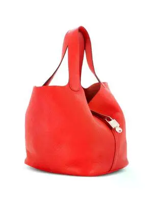 Hermès Picotin Lock Mm Bucket Bag - Red