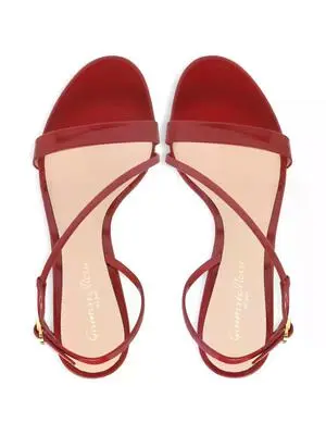 GIANVITO ROSSI Manhattan Ankle-strap Sandals - Red