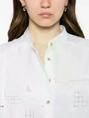 RELAX RE-LUX Embroidered Long-sleeve Shirt