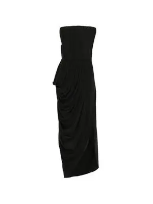 Stella McCartney Draped Asymmetric Dress - Black
