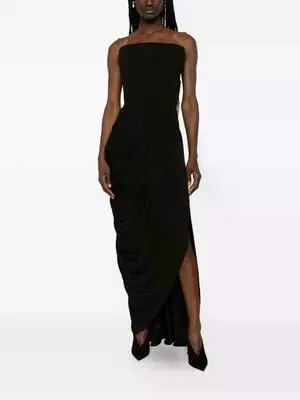 Stella McCartney Draped Asymmetric Dress - Black