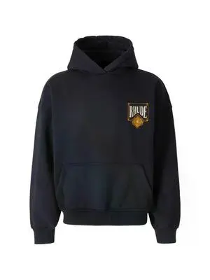 Rhude Logo-print Hoodie - Blue