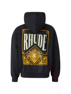 Rhude Logo-print Hoodie - Blue