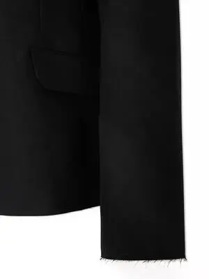 JIL SANDER Raw-edge Jacket - Black