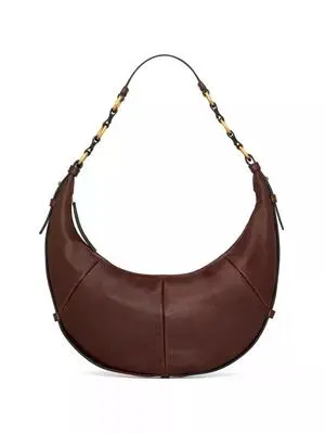 Saint Laurent Saharienne Leather Shoulder Bag - Brown