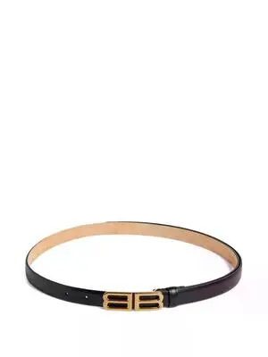 Balenciaga Bolero Bb Leather Belt - Black