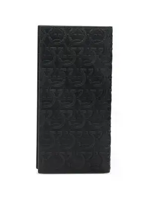 FERRAGAMO Gancini Embossed-leather Cardholder