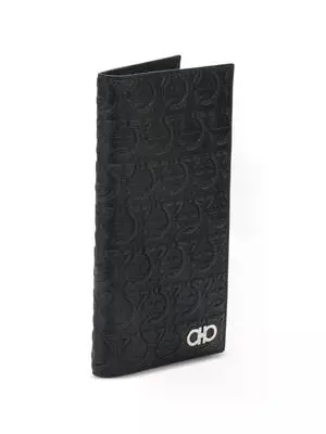FERRAGAMO Gancini Embossed-leather Cardholder