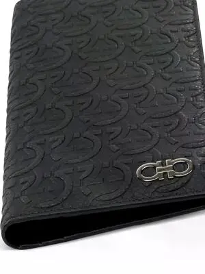 FERRAGAMO Gancini Embossed-leather Cardholder
