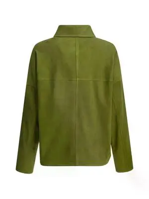 FURLING BY GIANI Suede Patch-pocket Jacket - Green