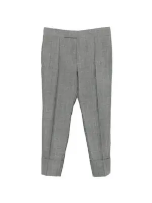 SAPIO Pressed-crease Turn-up Trousers