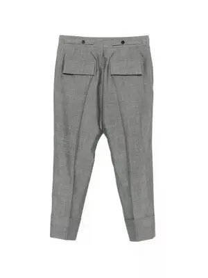 SAPIO Pressed-crease Turn-up Trousers