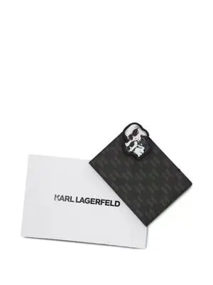 Karl Lagerfeld Ikon Monogram Passport Holder
