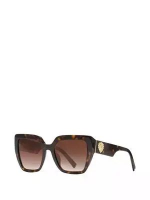 Dolce & Gabbana Devotion Square-frame Sunglasses - Brown