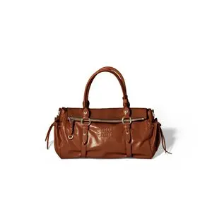 Miu Miu Shiny Leather Handbag - Palisander