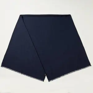 Gucci Gg Wool Silk Jacquard Stole - Blue