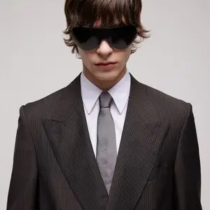 Gucci Double G Silk Jacquard Neck Tie - Grey
