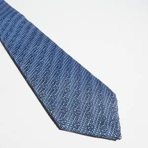 Gucci Gg Silk Jacquard Neck Tie - Blue