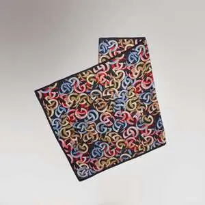 Gucci Double G Cotton Silk Jacquard Stole