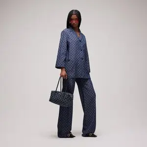 Gucci Medium Boston Bag Fabric - Blue