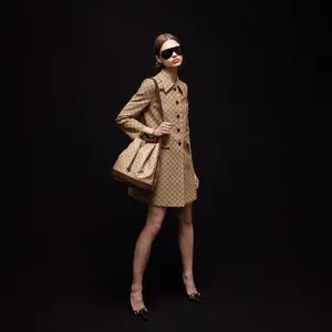 Gucci Large Bucket Bag Gg Canvas - Beige