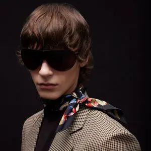 Gucci Printed Silk Pocket Square