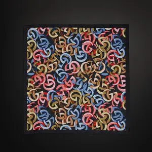 Gucci Printed Silk Pocket Square