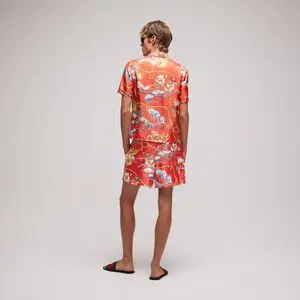 Gucci Printed Nylon Swim Shorts - Red