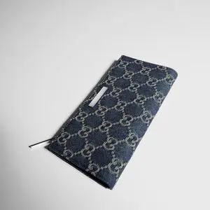 Gucci Long Wallet With Plaque Fabric