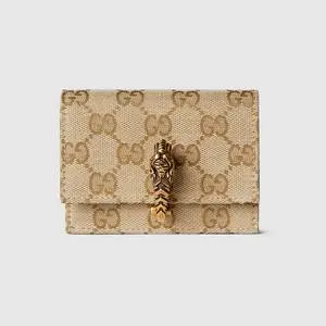 Gucci Dionysus Small Wallet Gg Canvas - White