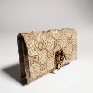 Gucci Dionysus Small Wallet Gg Canvas
