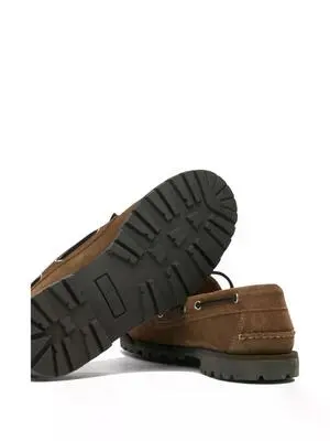 Paraboot Malo Lug-sole Boat Shoes - Brown