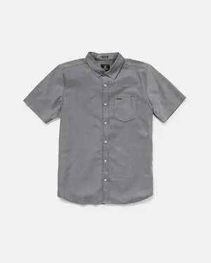Volcom Everett Oxford Ii Short Sleeve Shirt - Black
