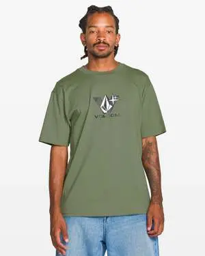 Volcom Men's Be Kind Rewind Short Sleeve Tee Brolive