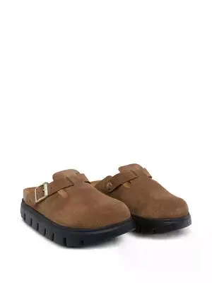 BIRKENSTOCK Boston Chunky Suede Mules