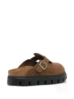 BIRKENSTOCK Boston Chunky Suede Mules