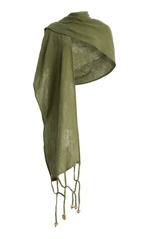 PARDOHATS Exclusive La Isla Sahara Beaded Cotton Hooded Scarf