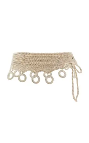 PARDOHATS La Isla Nudo Crocheted Belt - Neutral