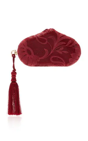 MARLIES GRACE La Isla Marlies Lace Clutch - Red