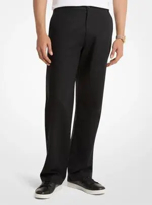 Michael Kors Finn Linen And Cotton Chino Pants In Size By