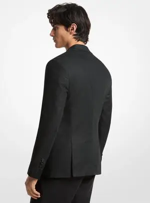 Michael Kors Linen And Cotton Blazer In Size By